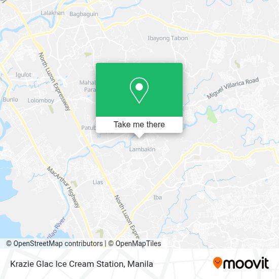 How to get to Krazie Glac Ice Cream Station in Marilao by bus?