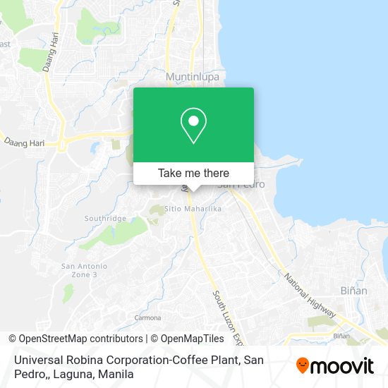 How to Get to Universal Robina Corporation-Coffee Plant, San Pedro ...