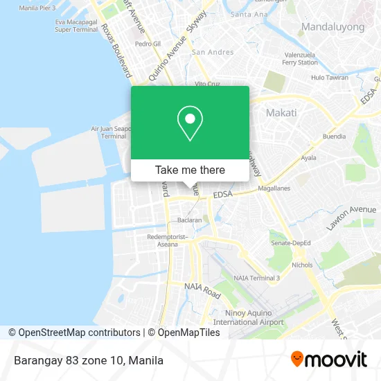 How to Get to Barangay 83 zone 10 in Manila by Bus or Train?