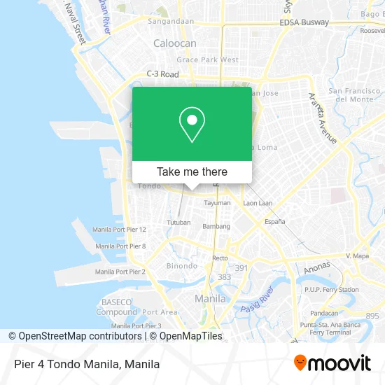 How to Get to Pier 4 Tondo Manila by Bus or Train?
