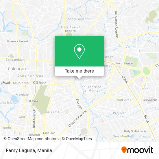 How to Get to Famy Laguna in Quezon City by Bus or Train?