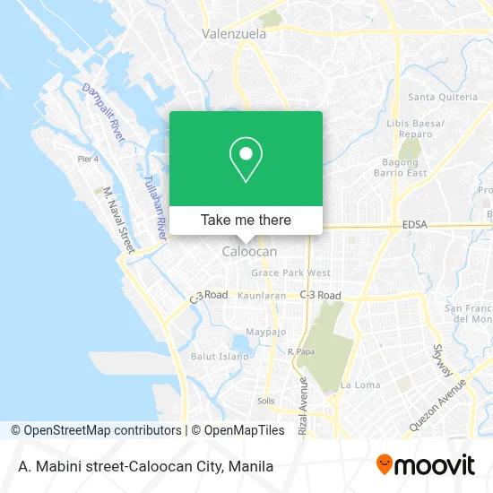 How to Get to A. Mabini street-Caloocan City in Kalookan City by Bus or ...