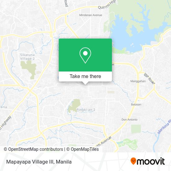 How to Get to Mapayapa Village III in Quezon City by Bus or Train?