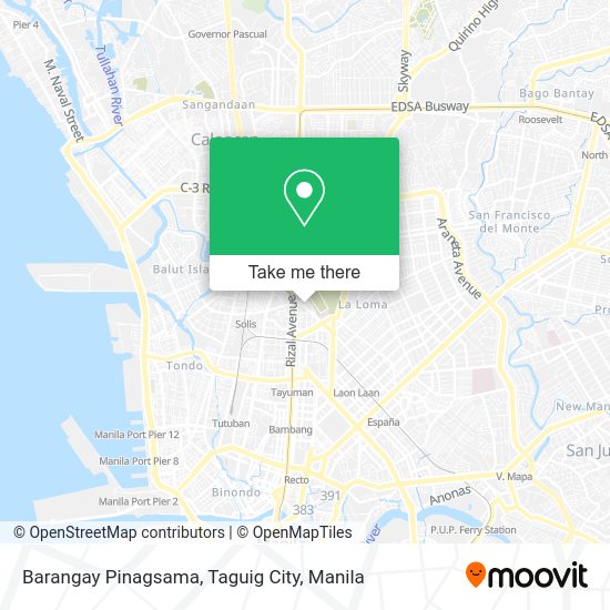 How to Get to Barangay Pinagsama, Taguig City in Manila by Bus or Train?