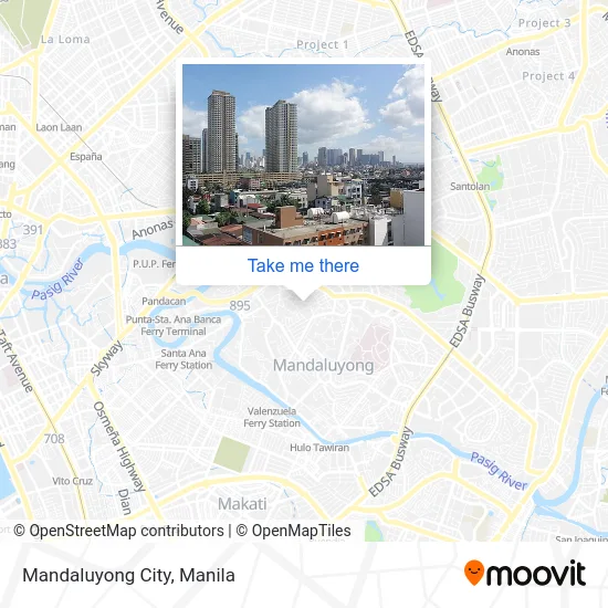 How to Get to Mandaluyong City in Manila by Bus or Train?