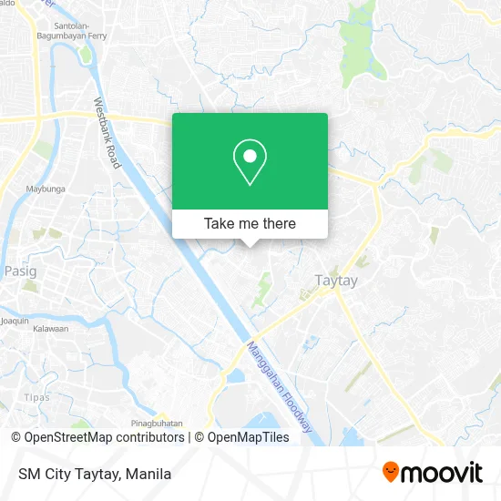 How to Get to SM City Taytay by Bus or Train?