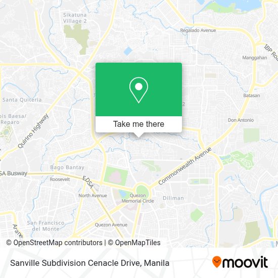 How to Get to Sanville Subdivision Cenacle Drive in Quezon City by Bus ...
