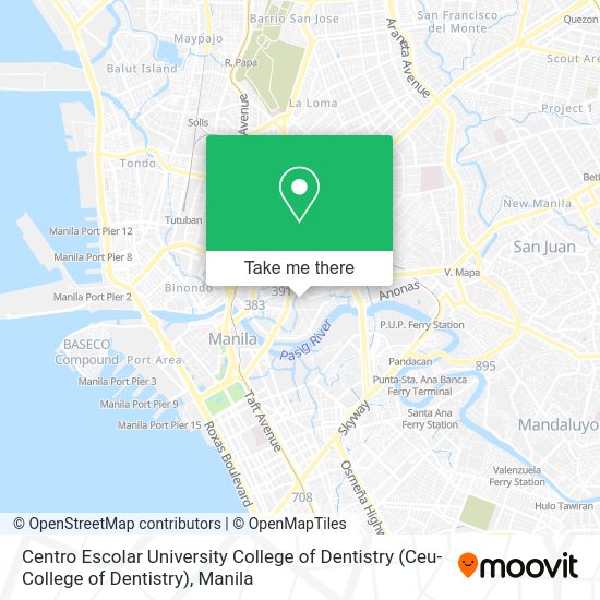 How to Get to Centro Escolar University College of Dentistry (Ceu ...