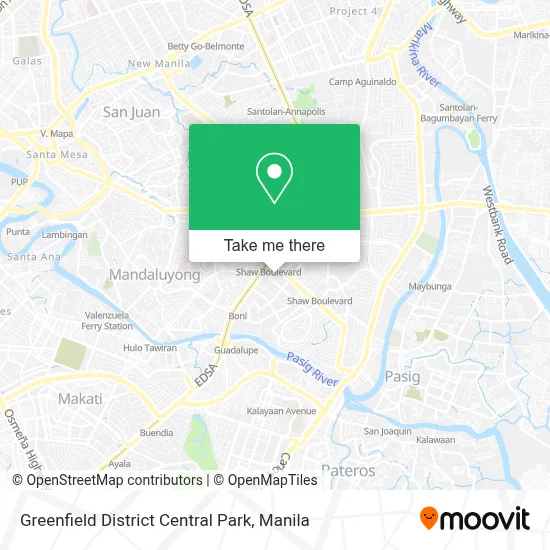 How to Get to Greenfield District Central Park in Mandaluyong by Bus or ...