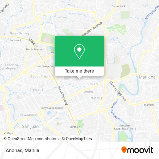 How to Get to Anonas in Quezon City by Bus or Train?