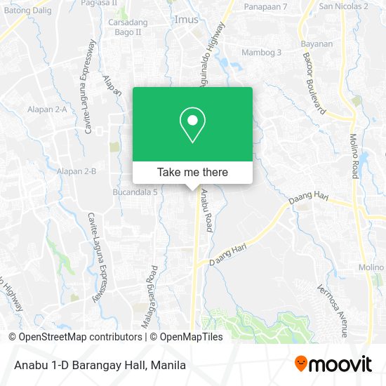 How to Get to Anabu 1-D Barangay Hall in Imus by Bus?