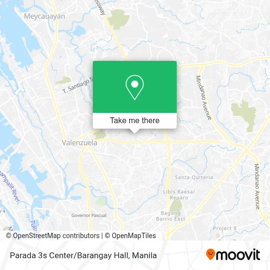 How to Get to Parada 3s Center/Barangay Hall in Valenzuela by Bus or Train?