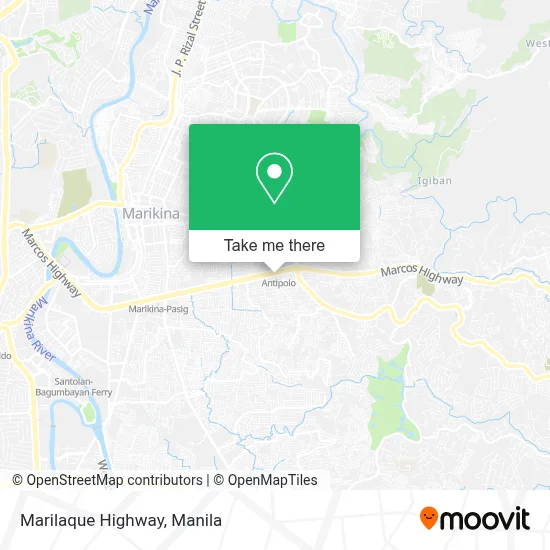 How to Get to Marilaque Highway in Antipolo City by Bus or Train?