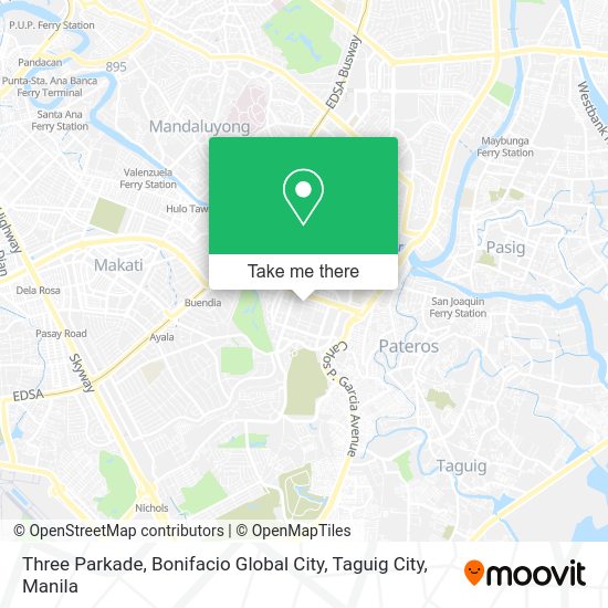 How to Get to Three Parkade, Bonifacio Global City, Taguig City in ...