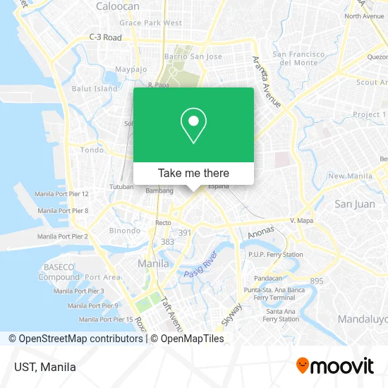 How to Get to UST in Manila by Bus or Train?