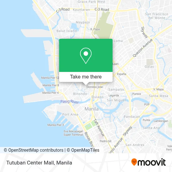 How to Get to Tutuban Center Mall in Manila by Bus or Train?