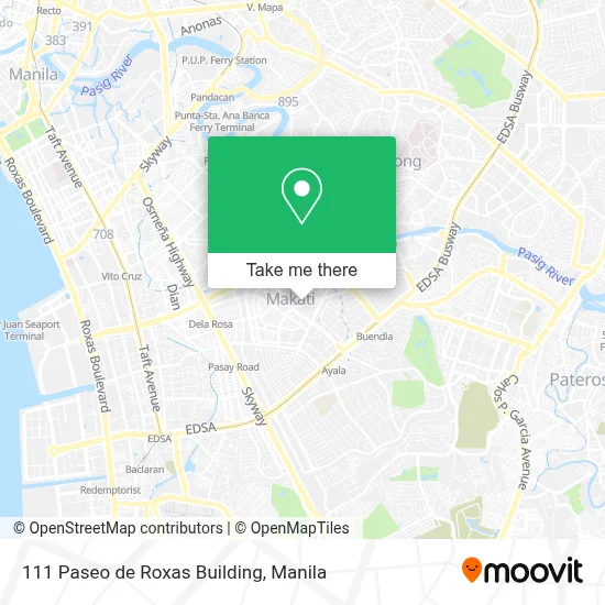 How to Get to 111 Paseo de Roxas Building in Makati City by Bus or Train?