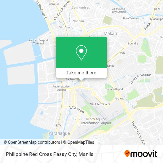 How to Get to Philippine Red Cross Pasay City in Manila by Bus or Train?