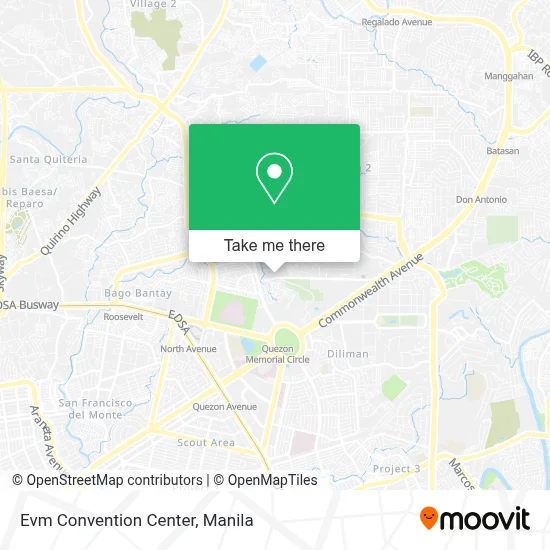 How to Get to Evm Convention Center in Quezon City by Bus or Train?