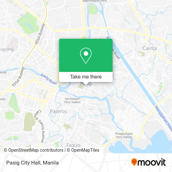 How to Get to Pasig City Hall by Bus or Train?