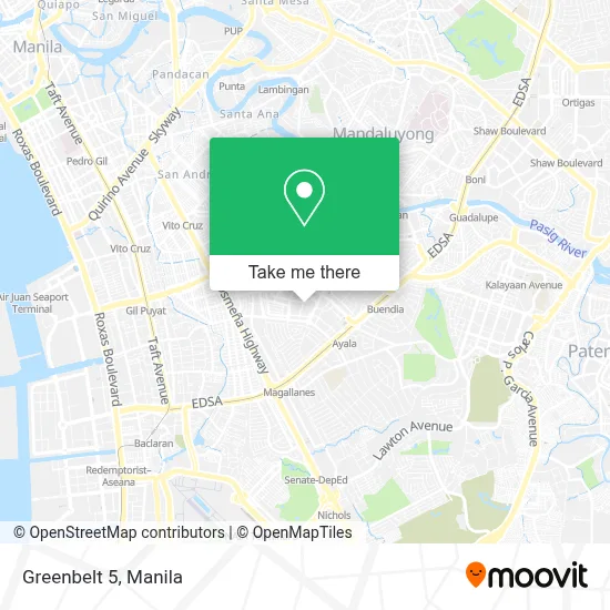 How to Get to Greenbelt 5 in Makati City by Bus or Train?