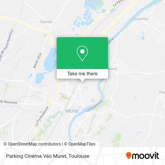 How to get to Parking Cinéma Véo Muret by bus?