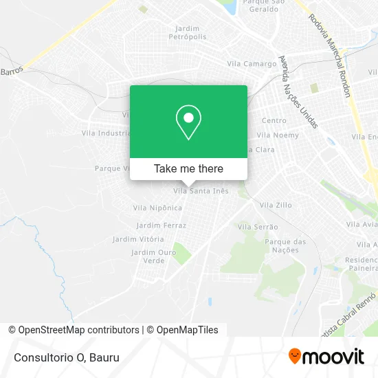 How to Get to Consultorio O in Bauru by Bus?