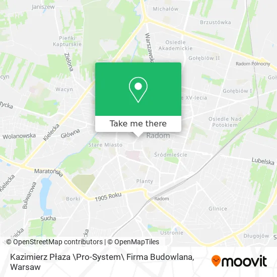 How to Get to Kazimierz Płaza \Pro-System\ Firma Budowlana in Radom ...