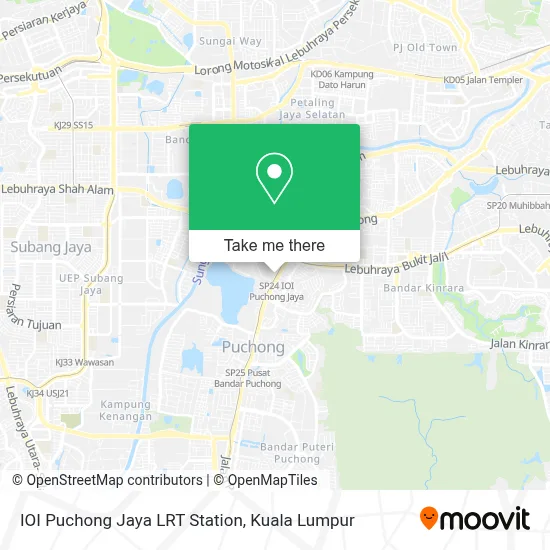 How to Get to IOI Puchong Jaya LRT Station by MRT & LRT or Bus?