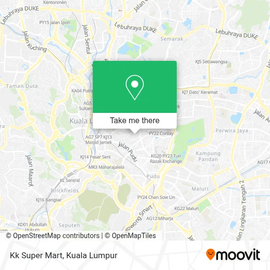 How to Get to Kk Super Mart in Kuala Lumpur by Bus, MRT & LRT, Monorail ...