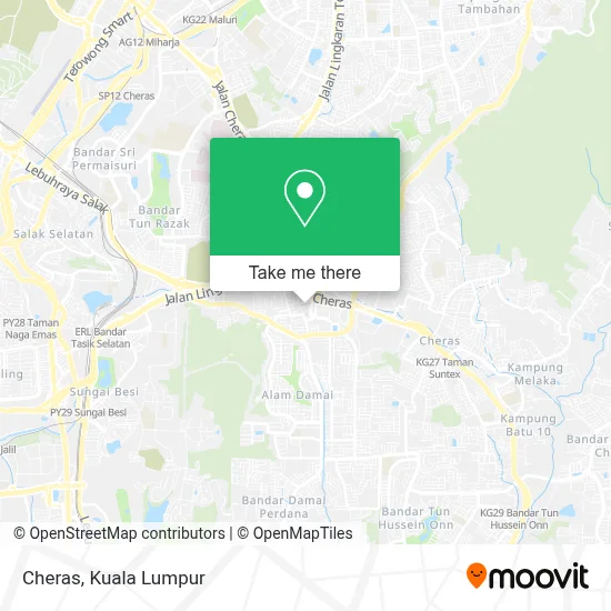 How to Get to Cheras in Kuala Lumpur by MRT & LRT, Bus or Train?