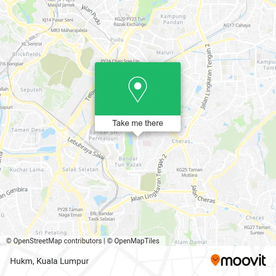 How to Get to Hukm in Kuala Lumpur by Bus, MRT & LRT or Train?