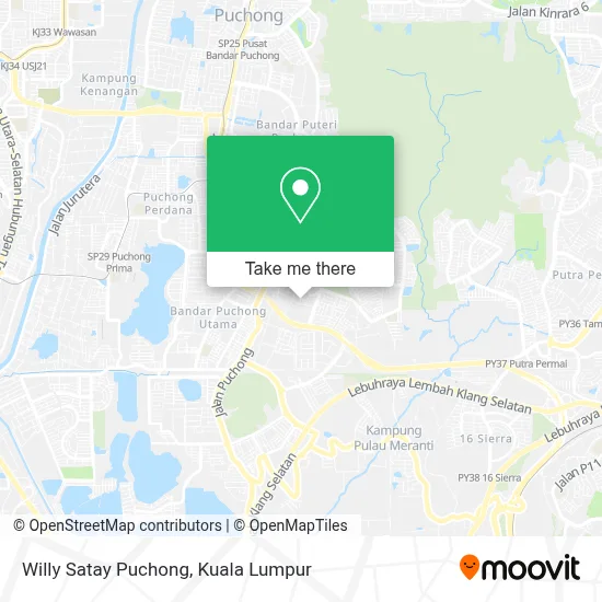 How to Get to Willy Satay Puchong by Bus, MRT & LRT or Train?
