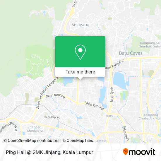 How to Get to Pibg Hall @ SMK Jinjang in Gombak by Bus, MRT & LRT or Train?