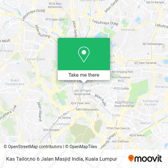 How to Get to Kas Tailor,no 6 Jalan Masjid India in Kuala Lumpur by Bus ...