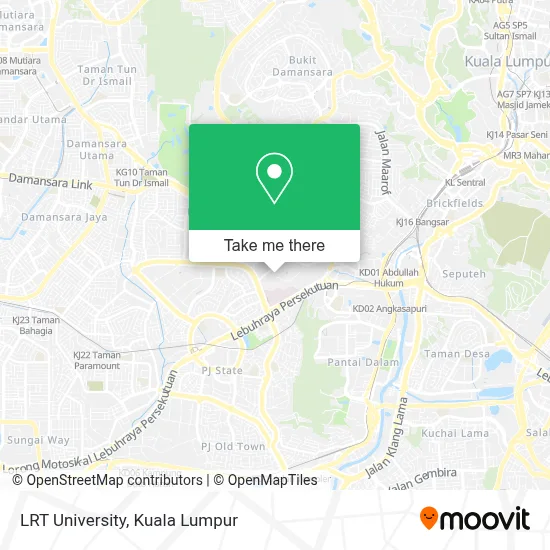 How to Get to LRT University in Kuala Lumpur by Bus, MRT & LRT or Train?