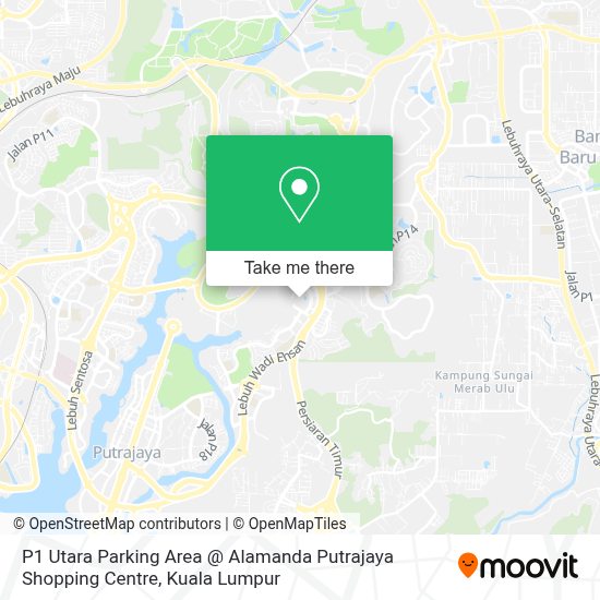 How to get to P1 Utara Parking Area @ Alamanda Putrajaya Shopping ...