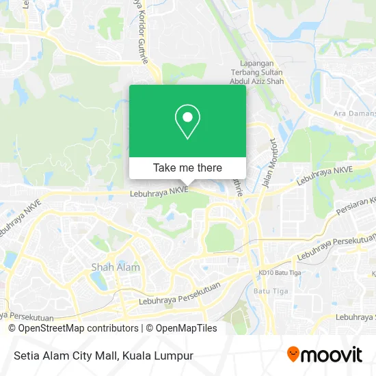 How to Get to Setia Alam City Mall in Shah Alam by Bus or MRT & LRT?
