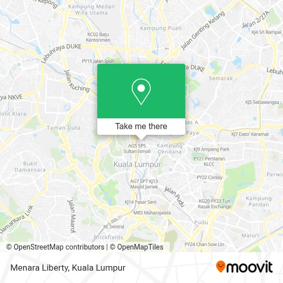How to Get to Menara Liberty in Kuala Lumpur by Bus, MRT & LRT, Train ...