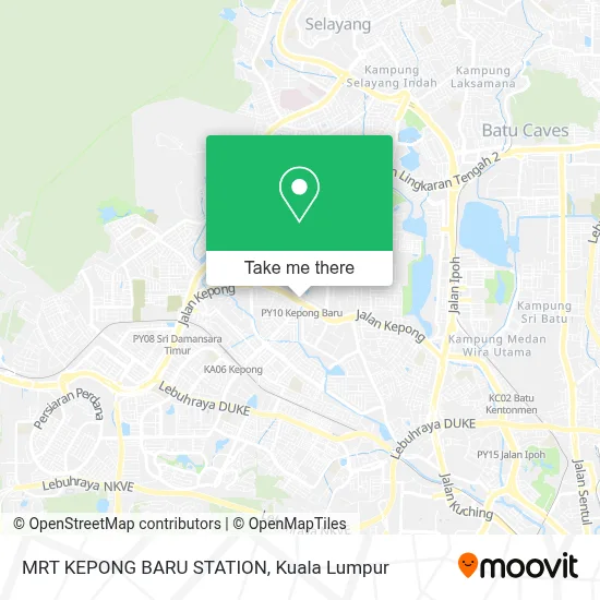 How to Get to MRT KEPONG BARU STATION in Kuala Lumpur by MRT & LRT, Bus ...