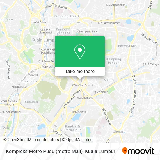 Bagaimana untuk pergi ke Kompleks Metro Pudu (metro Mall) di Kuala ...