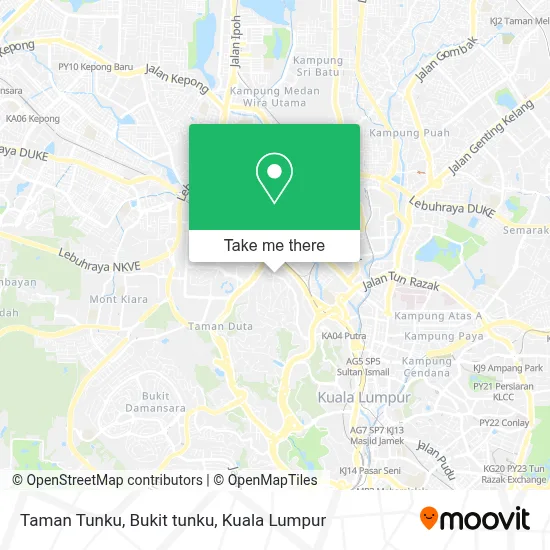 How to Get to Taman Tunku, Bukit tunku in Kuala Lumpur by Bus, MRT ...