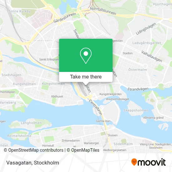 How to Get to Vasagatan in Stockholm by Bus, Metro or Train?