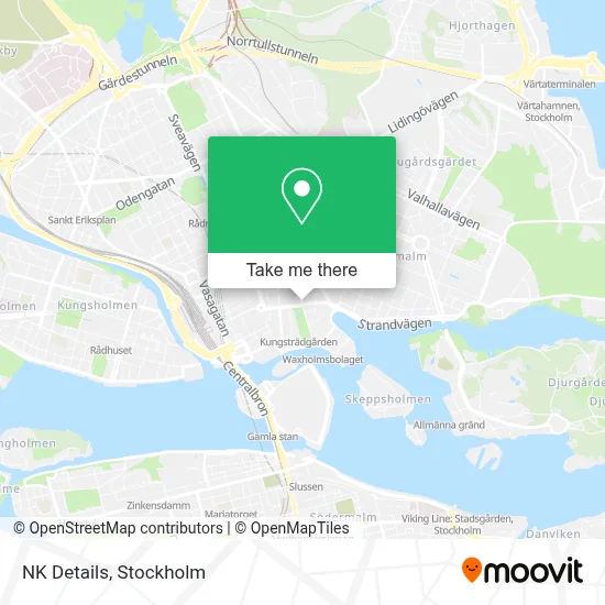 How to Get to NK Details in Stockholm by Bus, Metro, Train or Light Rail?