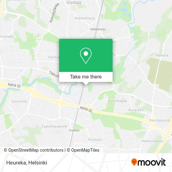 How to Get to Heureka in Vantaa by Bus, Train or Metro?