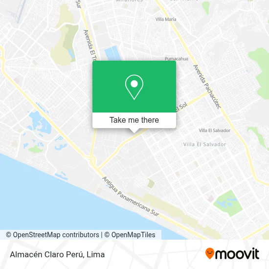 ¿Cómo llegar a Almacén Claro Perú en Villa El S en autobús o metro?