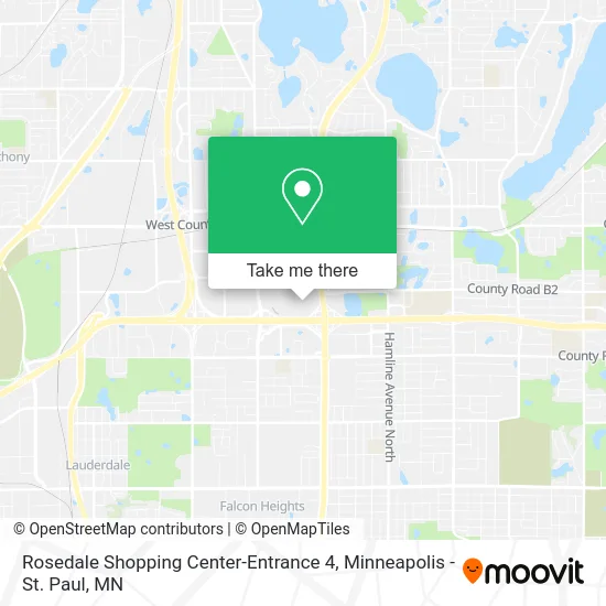 How to Get to Rosedale Shopping Center-Entrance 4 in Roseville by Bus?