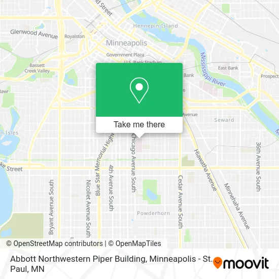 How to Get to Abbott Northwestern Piper Building in Minneapolis by Bus?