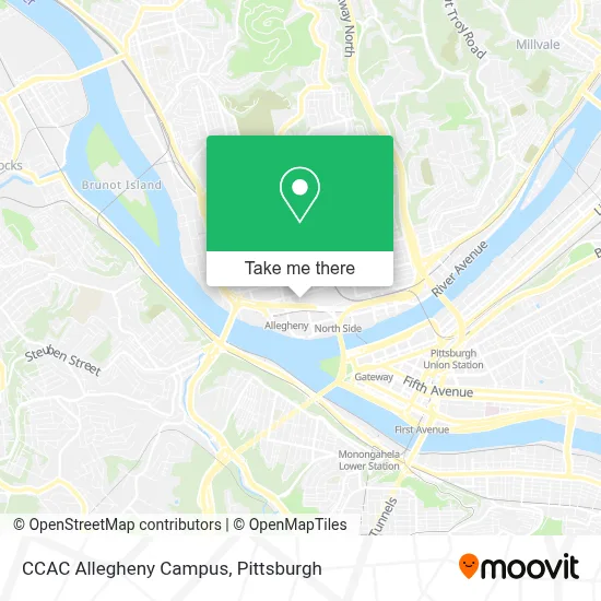 How to Get to CCAC Allegheny Campus in Pittsburgh by Bus or Train?