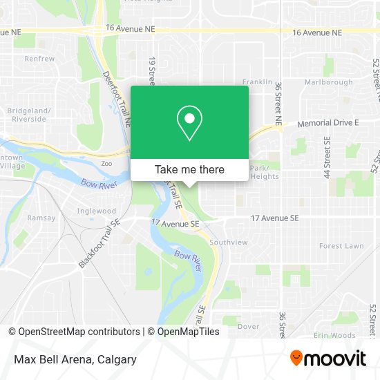 How to Get to Max Bell Arena in Calgary by Bus or Light Rail?
